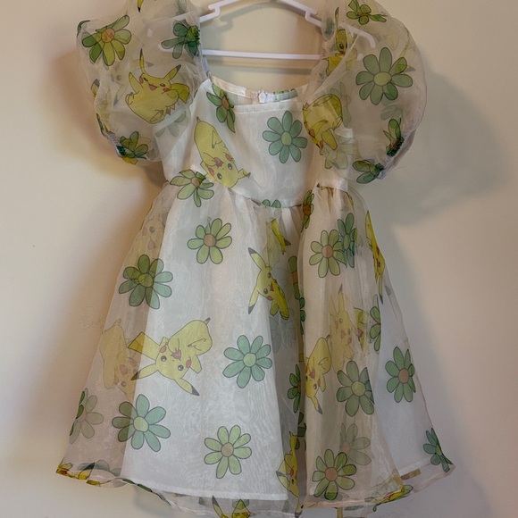 Pokemon | Dresses | Pokmon Pikachu Floral Dress | Poshmark